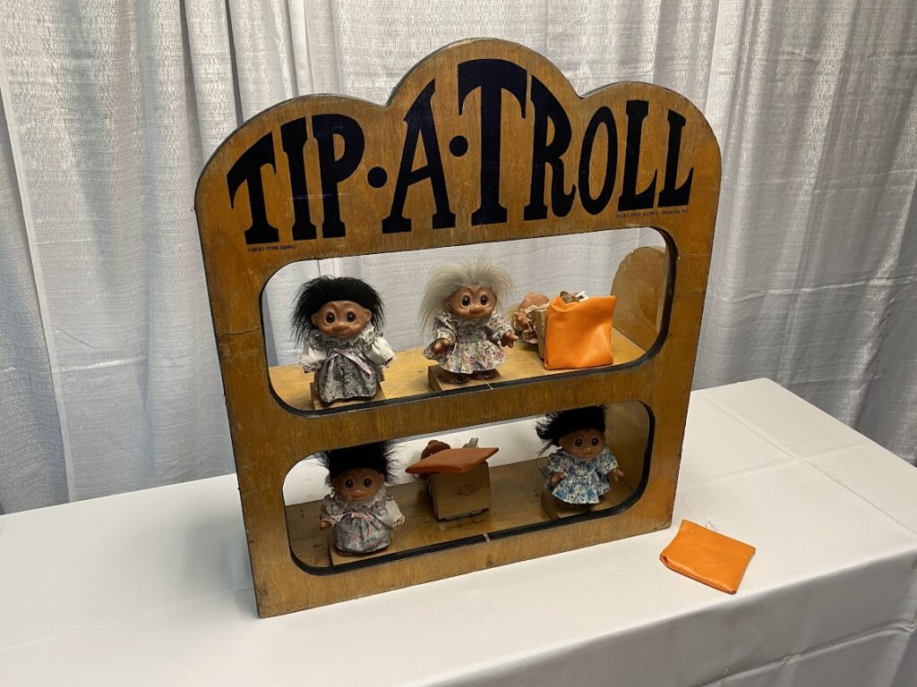 TROLL TOSS OR TIP THE TROLL CARNIVAL GAME DELUXE