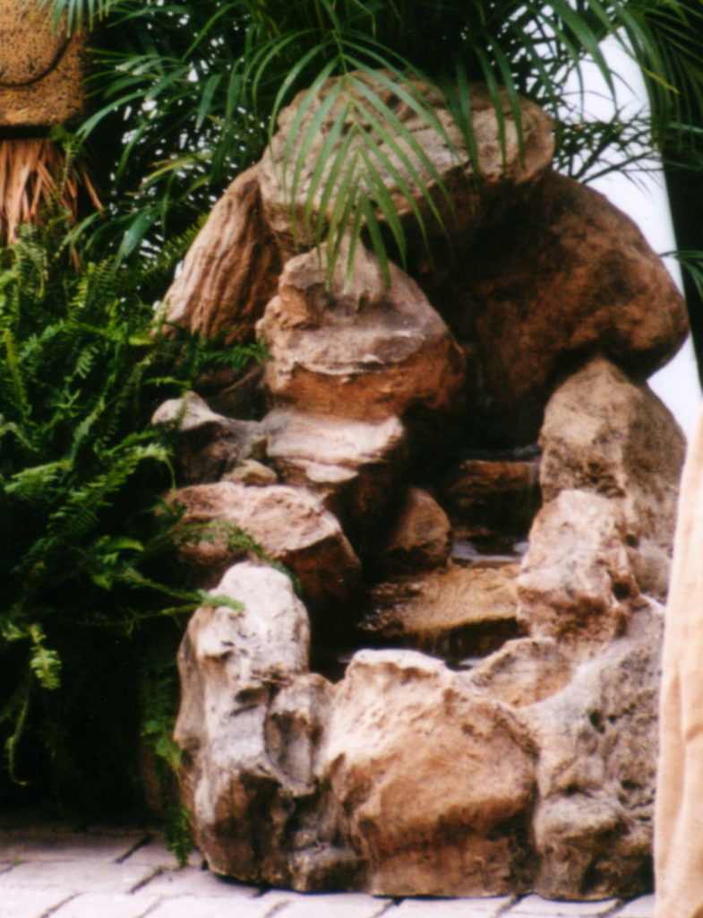 WATERFALL FAUX ROCKS FOUNTAIN PROP – TALL