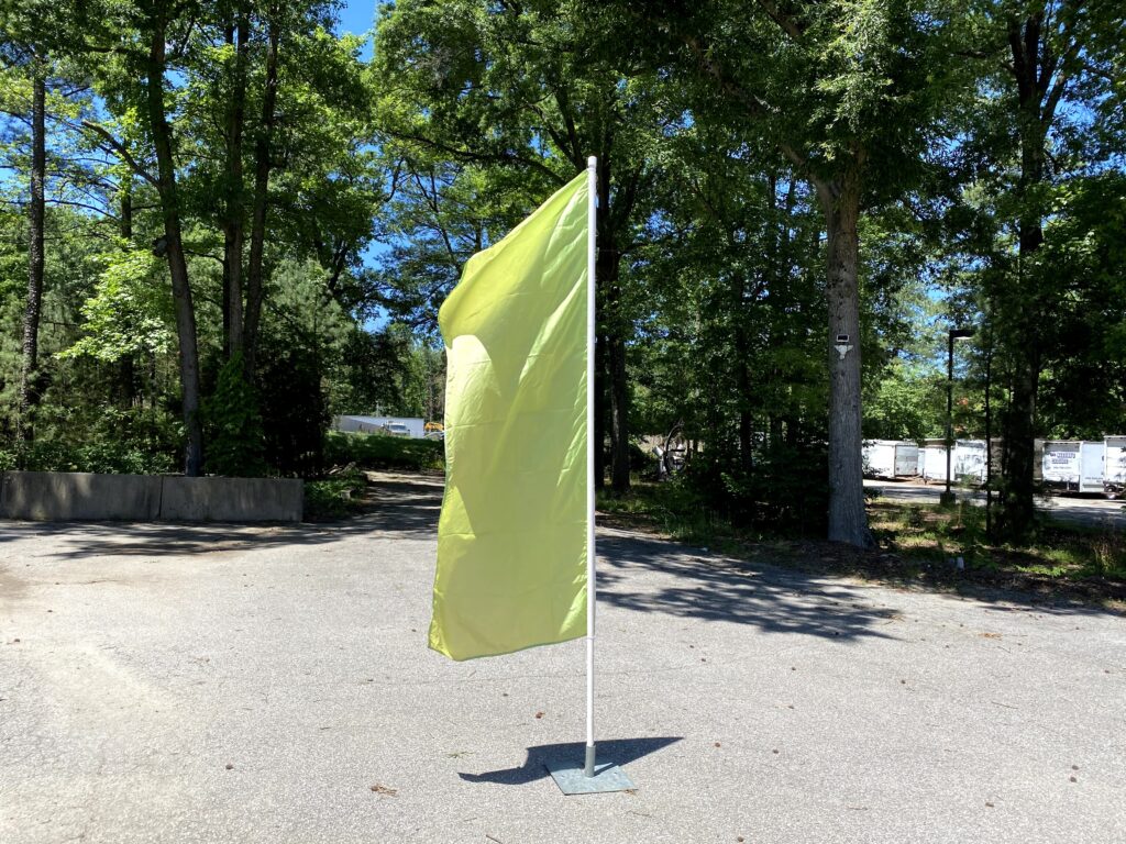 FESTIVAL VERTICAL FLAG – 3×8 ft YELLOW
