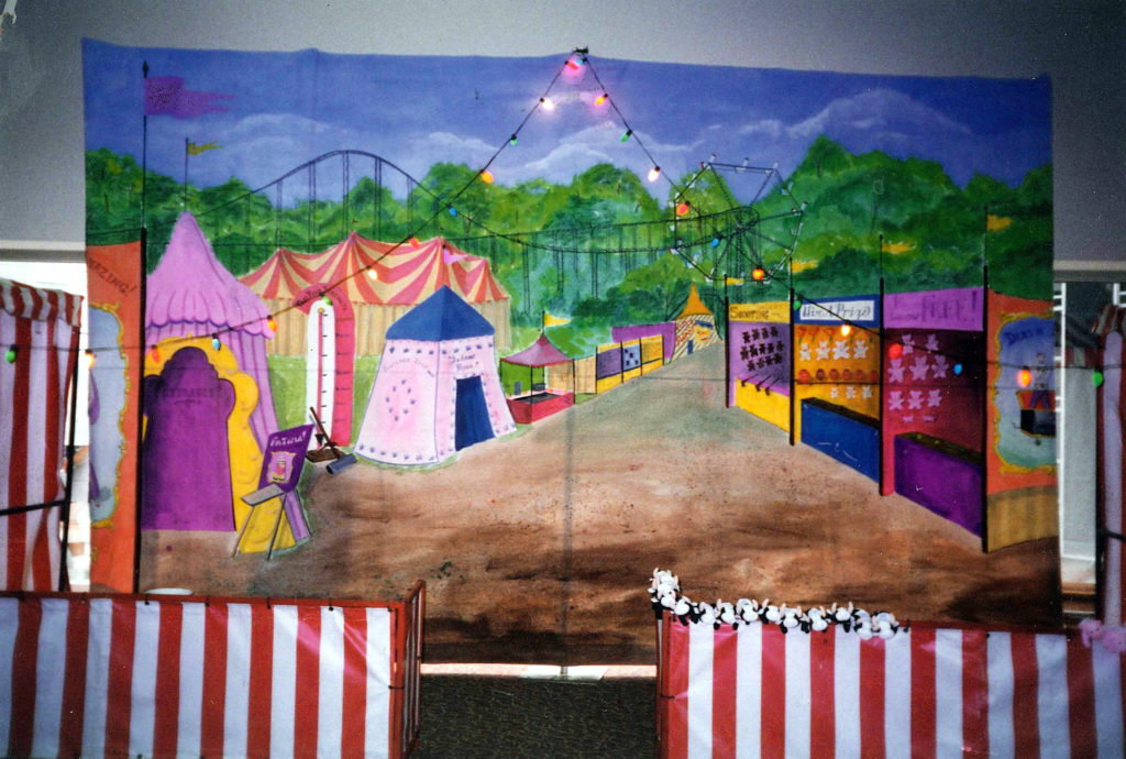CARNIVAL FAIR MIDWAY GAMES BACKDROP